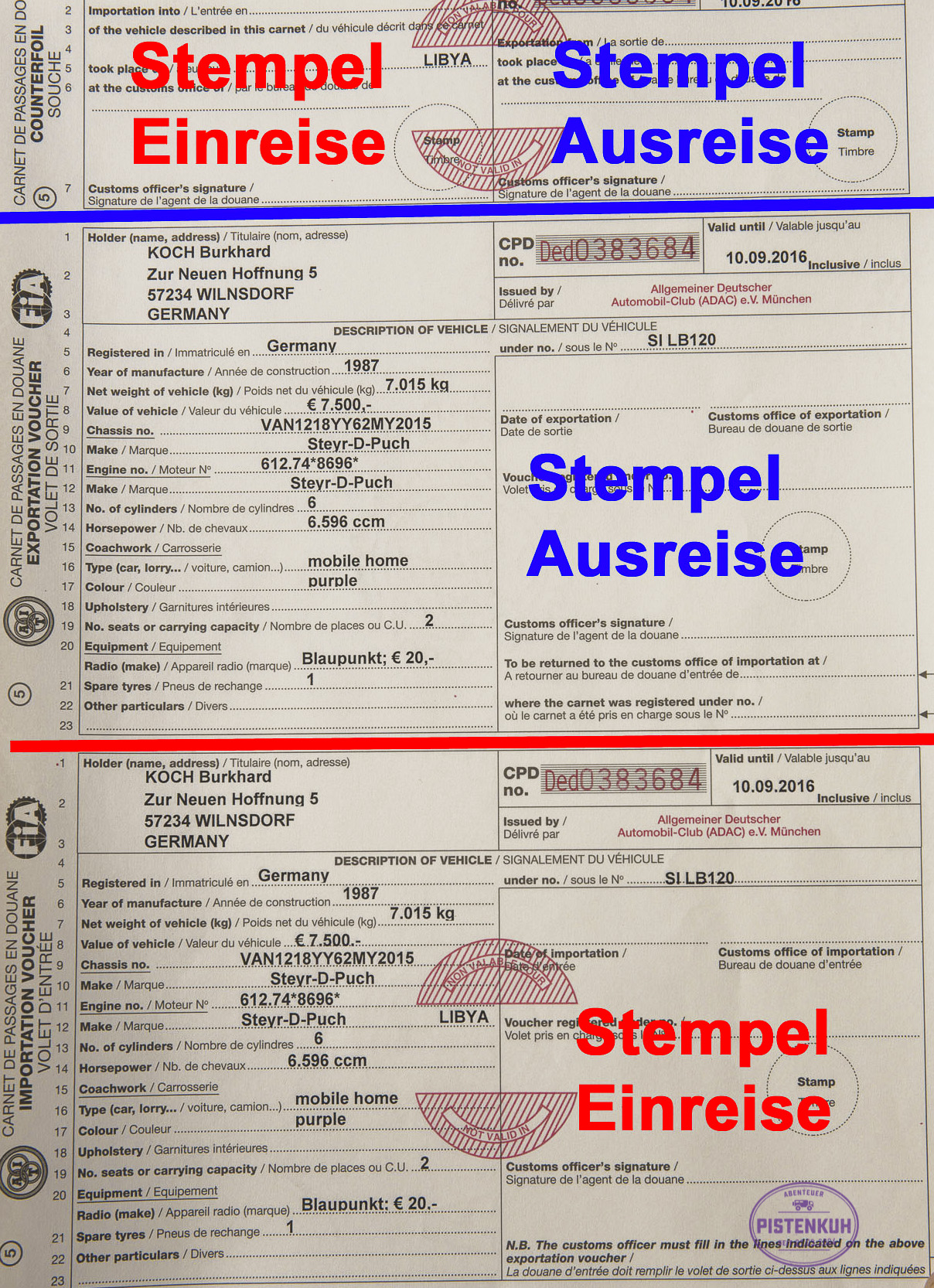 Carnet de Passages so funktioniert es - Pistenkuh