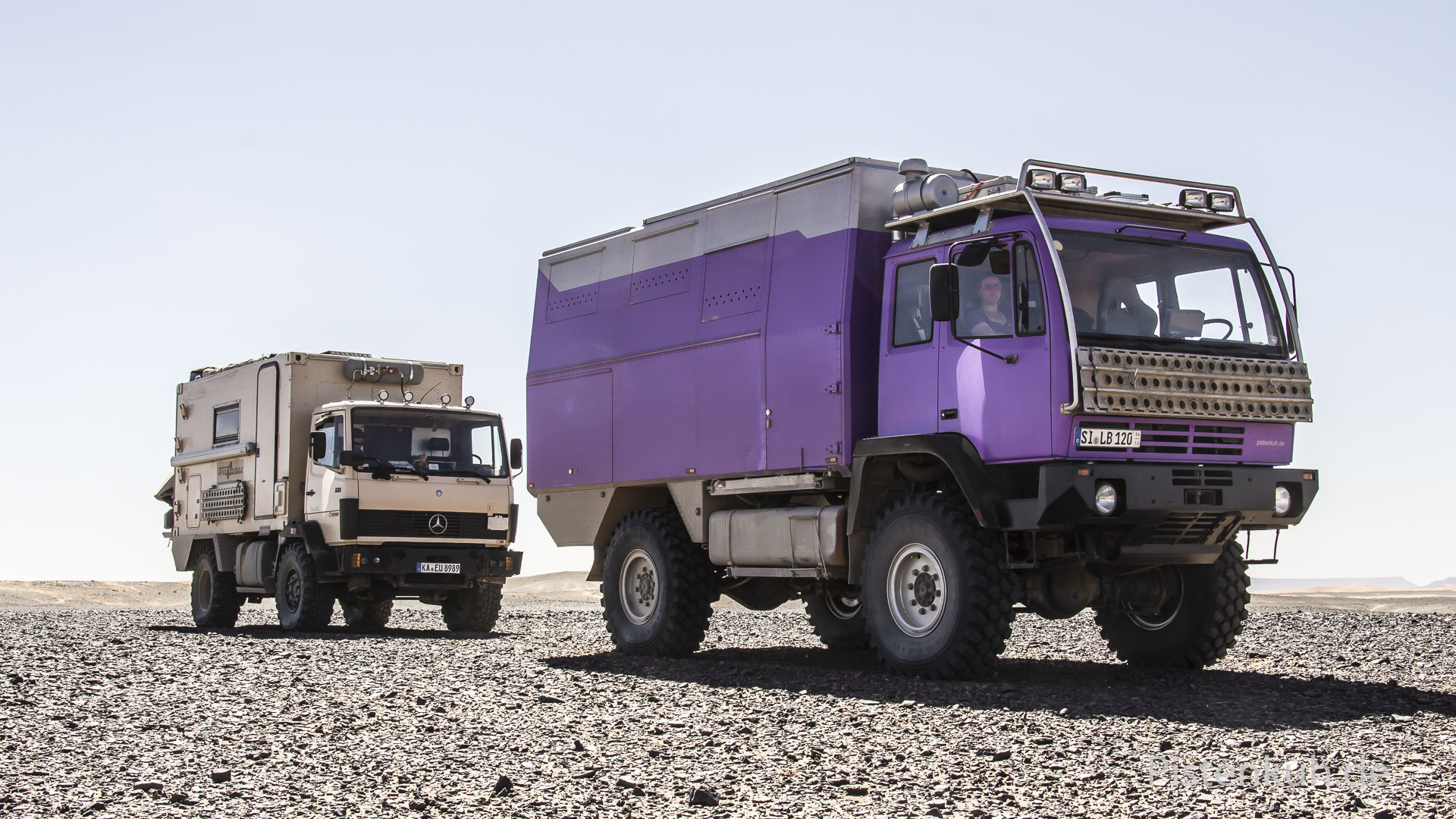 Hier kommt unser Expeditions-LKW her - Pistenkuh