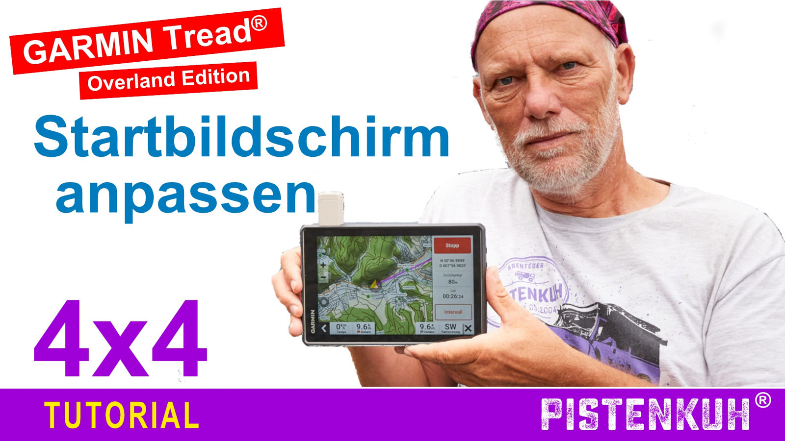 Garmin Tread - Startbildschirm anpassen - Pistenkuh